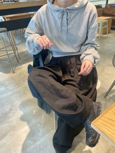 コットンワイドワークパンツ | Cotton wide work pants (kiharu コットンワイドワークパンツ | Cotton wide work pants (kiharu